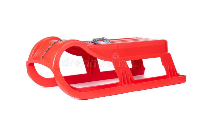 Plastic Sled Snow Cartoon Vector Illustration Stock Photo - Image of ...