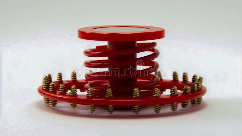 Red Plastic Spring Pinball Machine Top Stock Illustration ...