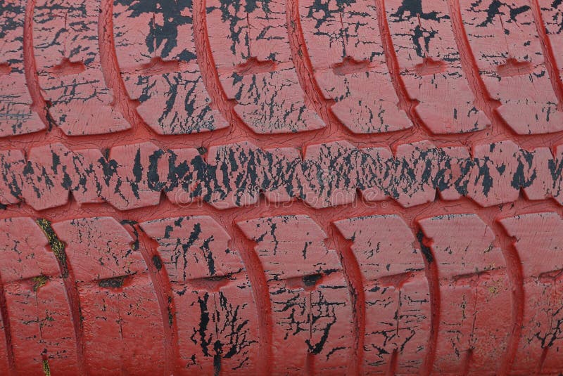 Red Plastic Texture from an Old Tire Stock Photo - Image of crack ...