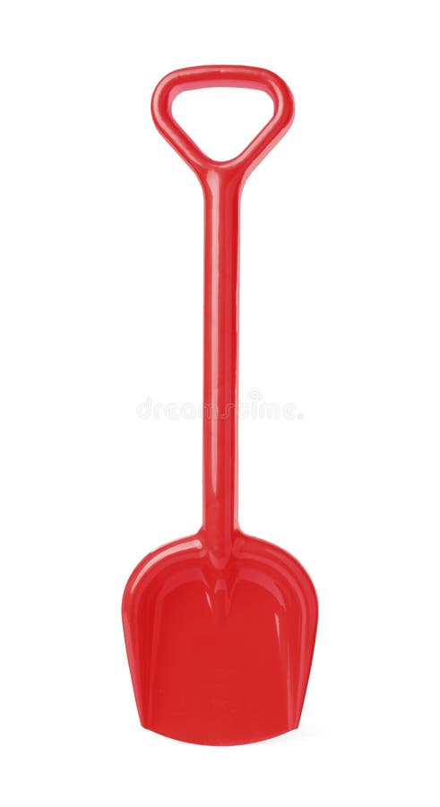 Red kid s shovel isolated stock image. Image of white - 9829827
