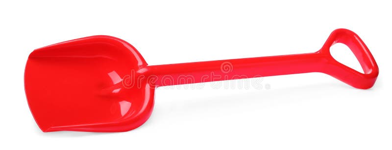 Red kid s shovel isolated stock image. Image of white - 9829827