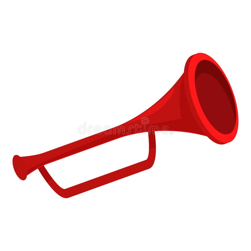 Red Plastic Trumpet Announcing an Event with Its Sound Stock ...