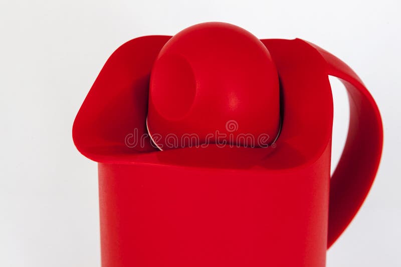 Red plastic water jug stock photo. Image of object, table - 31167604