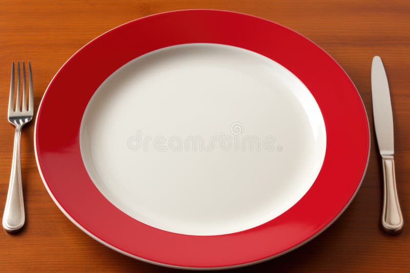 A Plate of a White Dish with Meat and Fruit on it, AI Stock Image ...