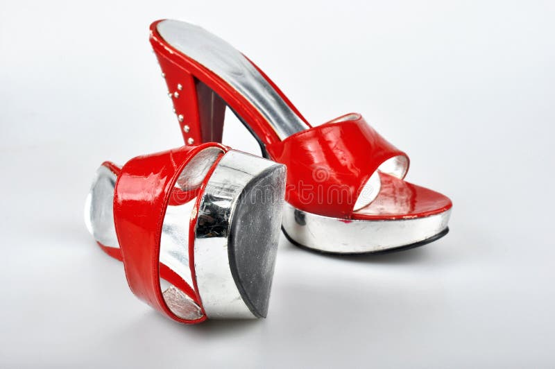 Red Platform Heels stock photo. Image of stilettoes, chic - 43532896
