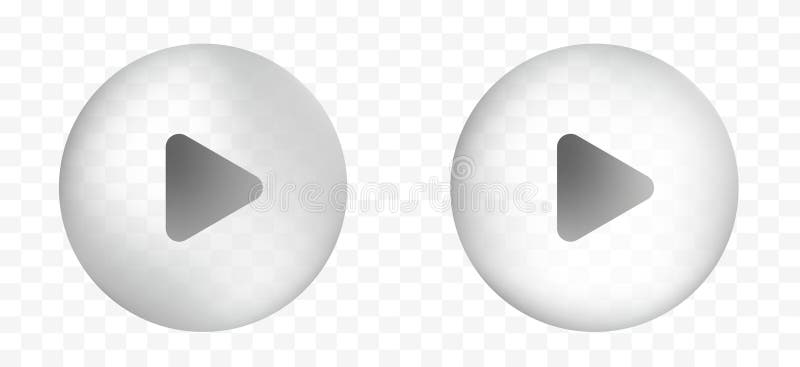 Red Play Button Glass Icon. Play Button Logo in Red. Stock Vector ...