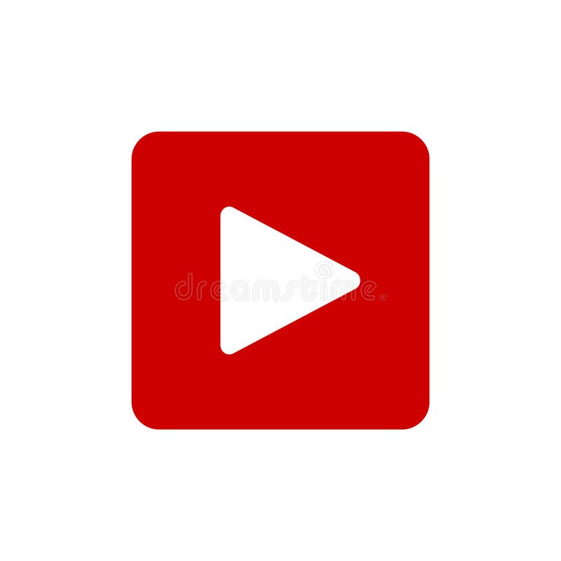 Red Youtube Play Button Stock Illustrations – 846 Red Youtube Play ...