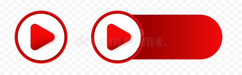 Red Play Button . Simple Play Button Icon. Stock Vector - Illustration of stream, record: 320528845