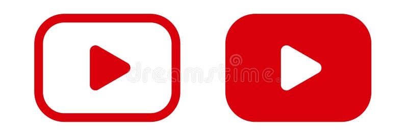 Red Play Button Symbol. Play Button Icon. Editorial Photography ...