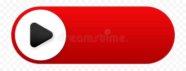 Red Play Button Symbol. Minimalist Play Button . Stock Vector ...