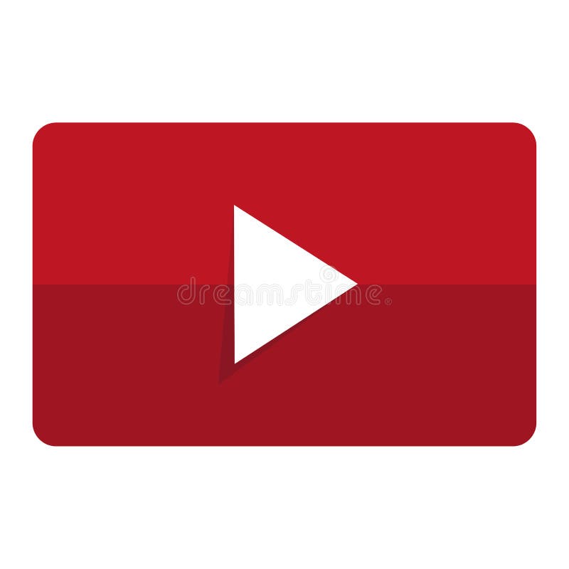 Red Play Key. Vector Illustration. Stock Image Stock Vector ...