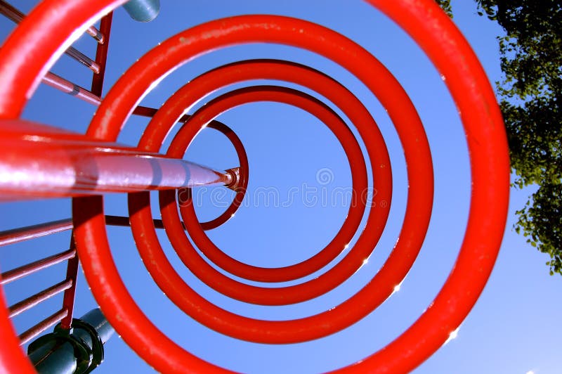 Red Playground Toy stock image. Image of shapes, bars - 5832457