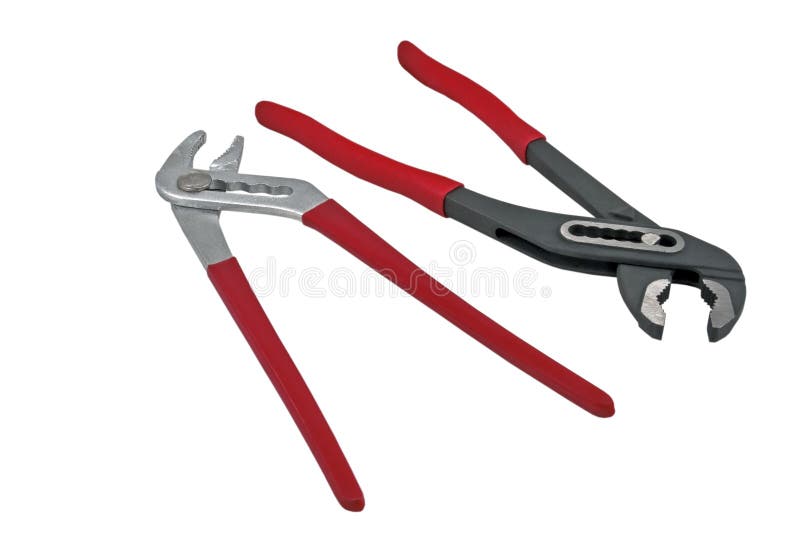 Red pliers stock photo. Image of improvement, industrial - 19205954