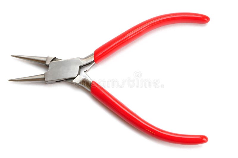 Red pliers stock photo. Image of isolation, pliers, hobby - 23310086