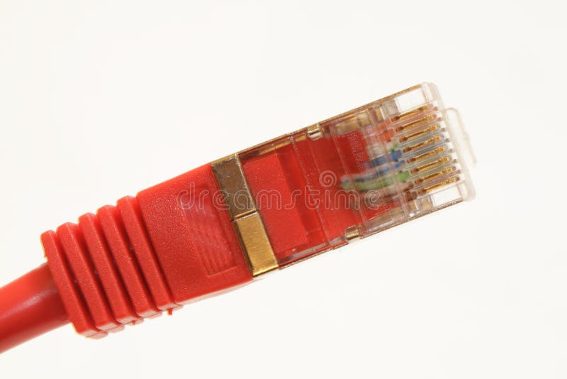 Red plug stock photo. Image of modem, cat5, isdn, data - 19710694