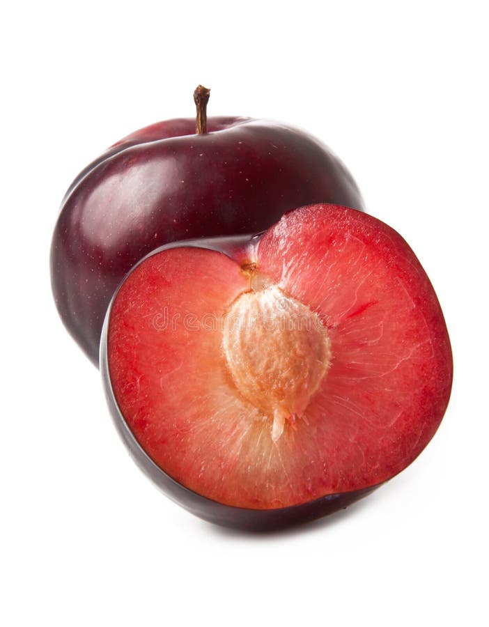 Red plum fruit stock image. Image of nutritious, healthy - 26004811