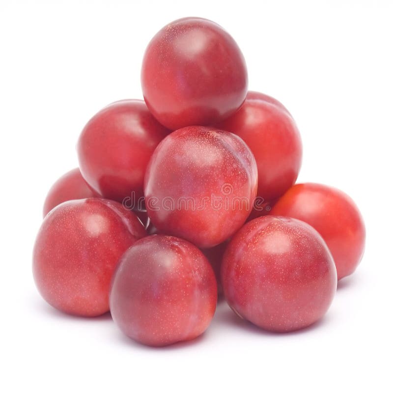 Red plums stock photo. Image of still, healthy, food - 10635874