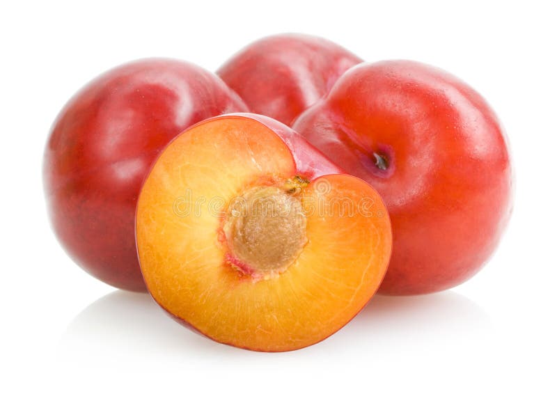 Red plums stock photo. Image of dessert, fruit, fresh - 17857582