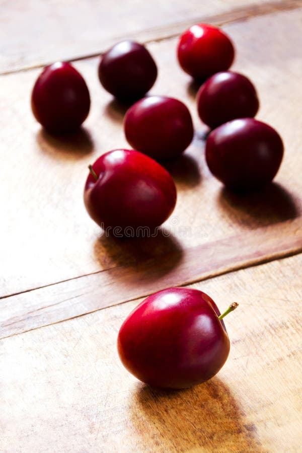 Red plums stock image. Image of snack, vitamin, juicy - 80132401