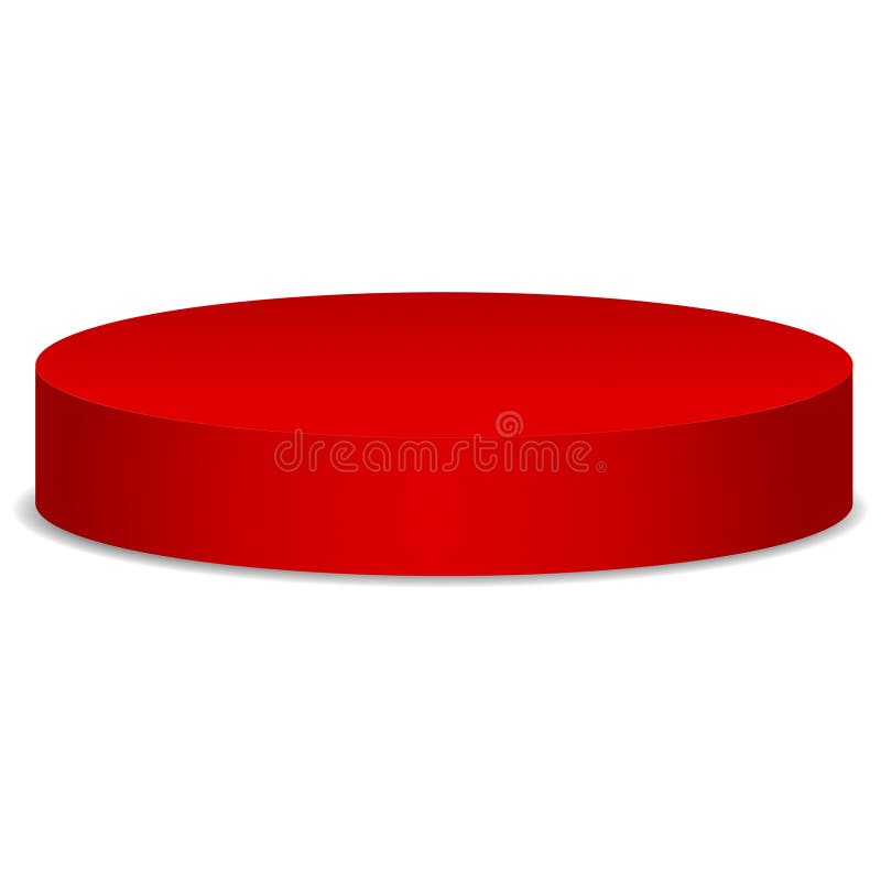 Red Podium Display Product Placement Vector Design Template Stock ...