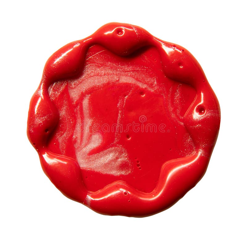 Red 8 Pointed Star Wax Seal Stamp Stock Photo - Image of paper ...