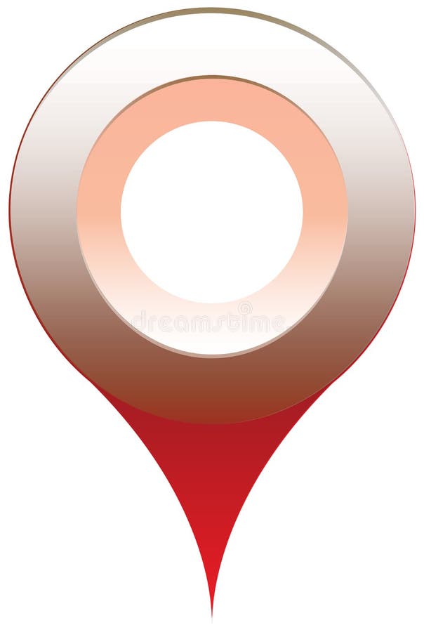 Red pointer stock vector. Illustration of positioning - 25856674