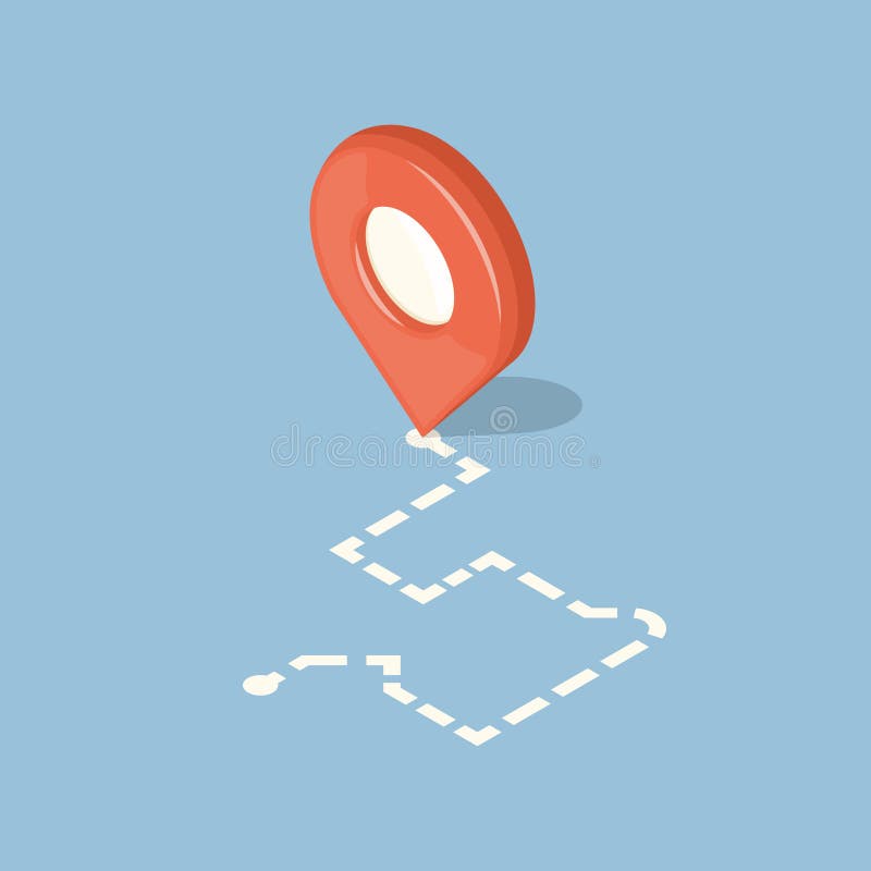 Set Line Route Location, Road Traffic Sign, Infographic of City Map ...