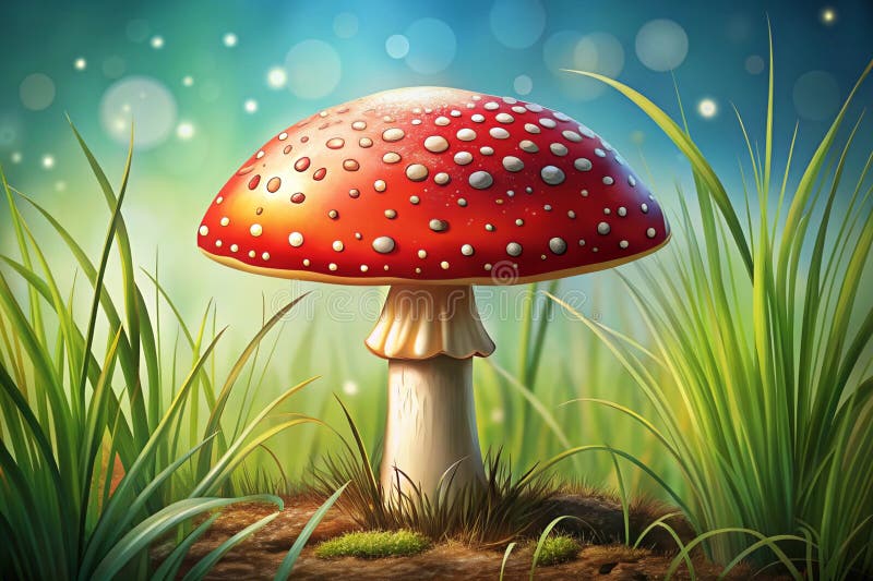 Hot Fly Agaric Tea in a Red Cup, a Mystical Halloween Atmosphere ...