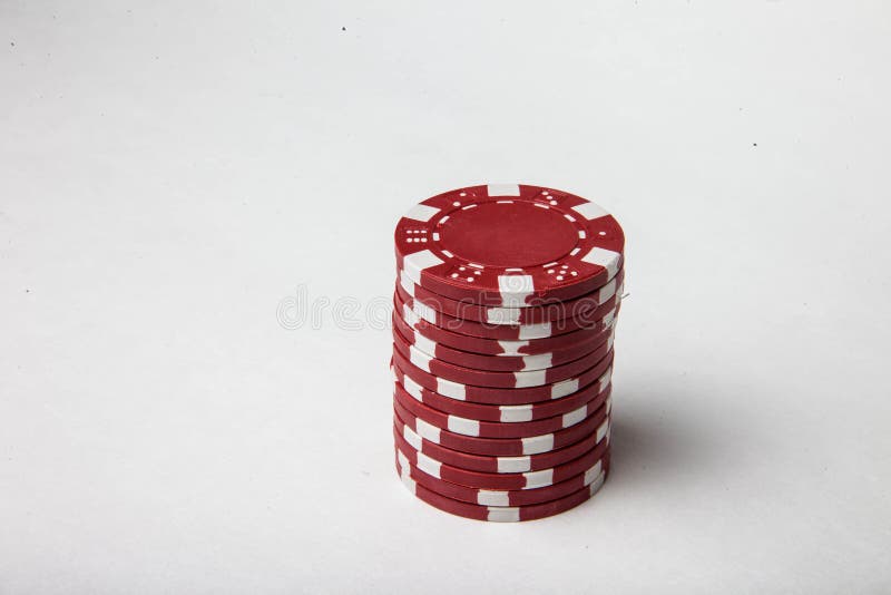 Red poker chip stack stock photo. Image of chips, playing - 32863388