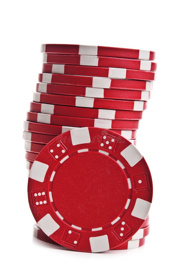 Red poker chip stock photo. Image of finance, gambling - 22682754