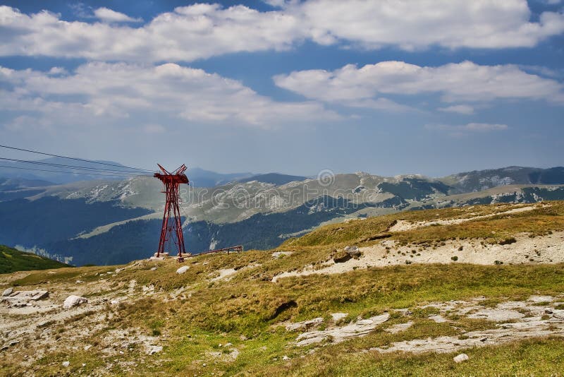 Red pole stock image. Image of carpathians, altitude, outdoor - 7758497