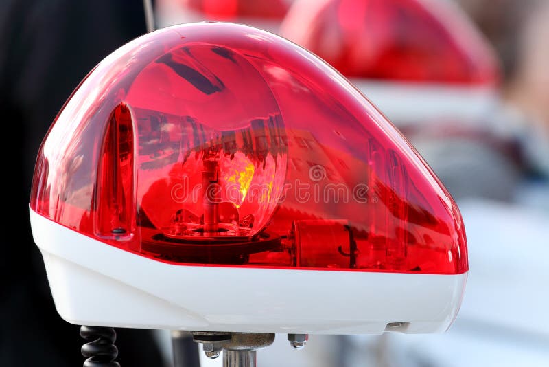 Red police light stock image. Image of services, asia - 61375509