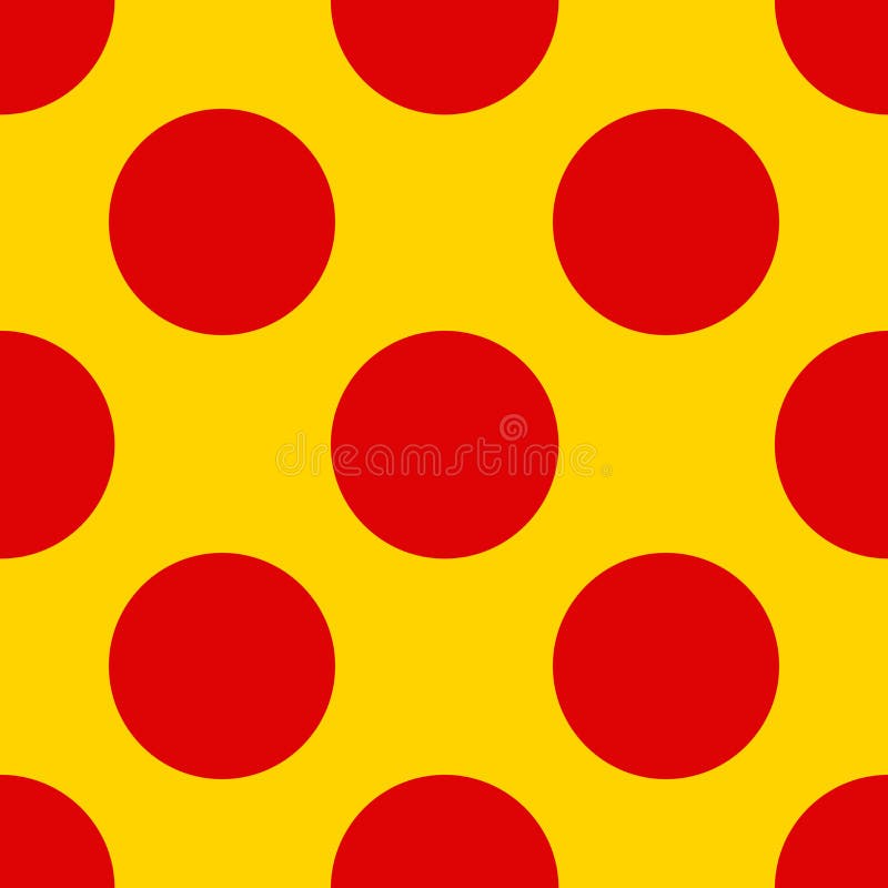 Red Polka Dot Seamless Pattern. Geometric Background. Round Shapes ...