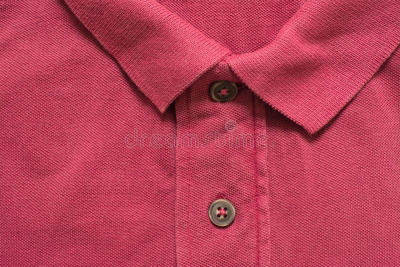 Red Polo Shirt Texture, Cotton Fabric. Textile Background Stock Photo ...