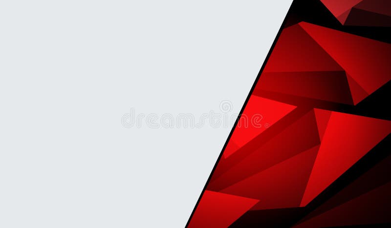 Red Polygon with Grey Cover Stock Illustration - Illustration of tech ...