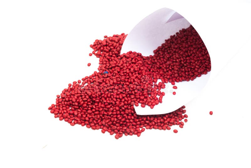 Red polymer balls stock photo. Image of injection, analysis - 71374314