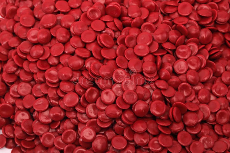 Red polymer stock image. Image of grained, factory, laboratory - 90365699