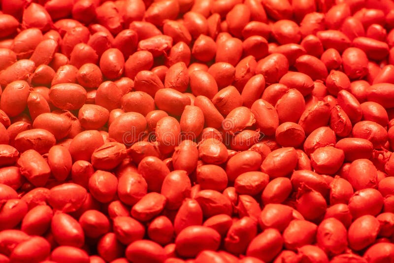 Red Polymer Dye in Granules, Background Texture Stock Image - Image of ...