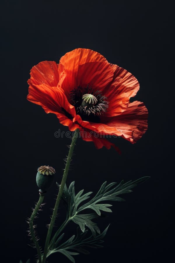 Red Poppy Flower stock photo. Image of floral, petals - 366128768