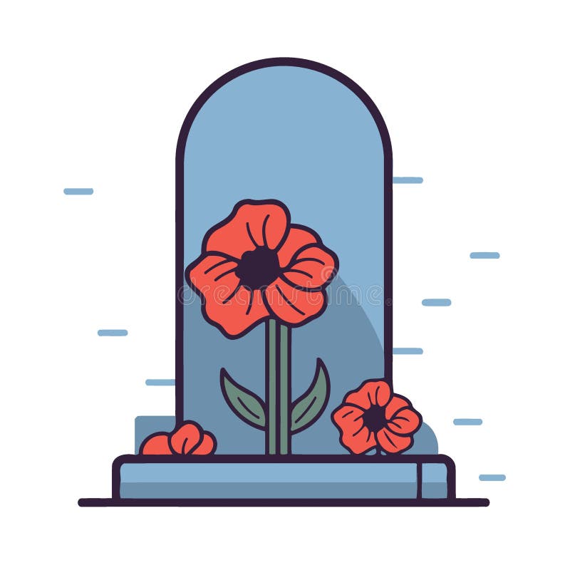 Flowers Cemetery Stock Illustrations – 1,088 Flowers Cemetery Stock ...