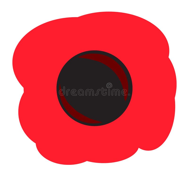 Red poppy remembrance day stock vector. Illustration of natural - 79688289