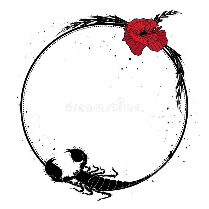 Scorpion Logo Red Circle