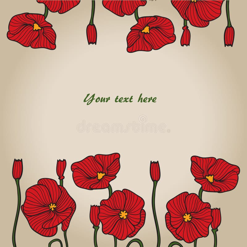 Red poppy sketch 1 stock vector. Illustration of seed - 72828989