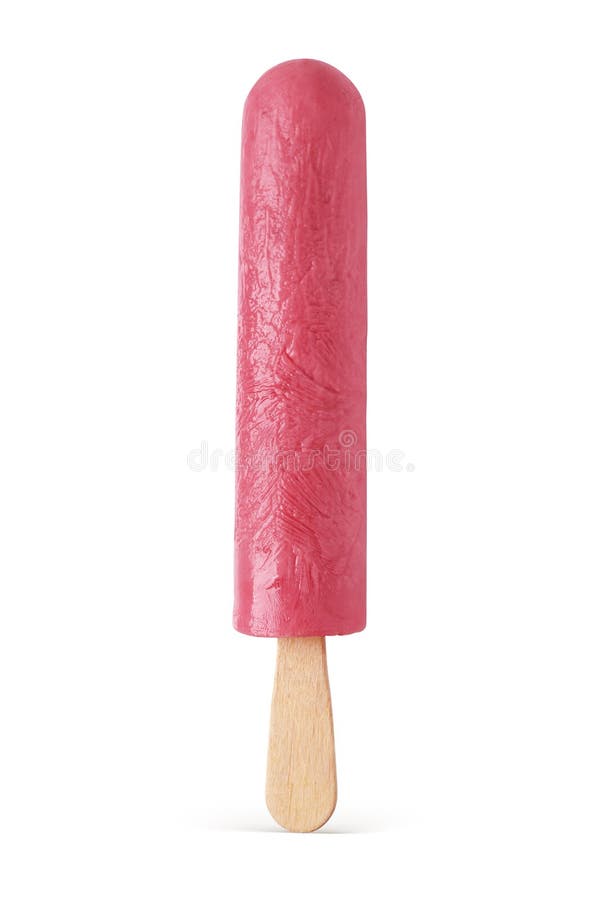 Red popsicle isolated stock photo. Image of food, iced - 99173348