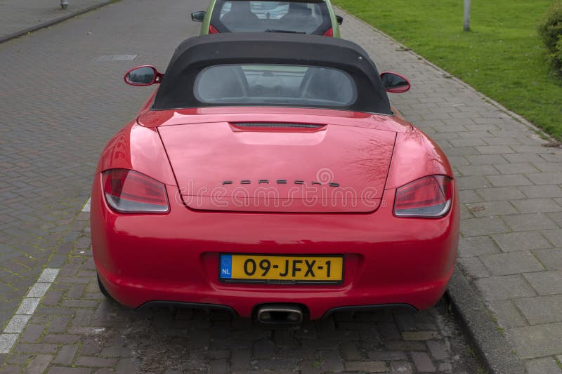 Red Porsche Car at Amsterdam the Netherlands 6-4-2024 Editorial Stock ...