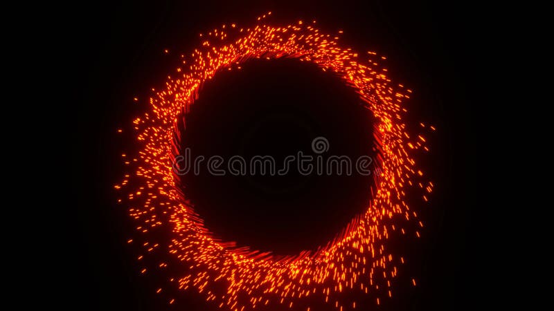 Red Portal Effect with Lightning Circle Effect. Stock Video - Video of ...