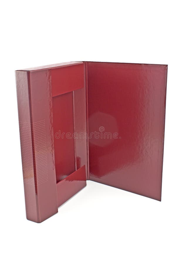 Red portfolio folder stock image. Image of tool, band - 31078849