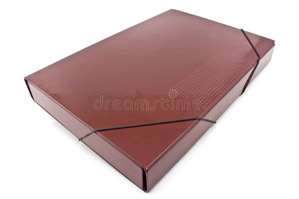 Red portfolio folder stock image. Image of band, symbol - 37399761