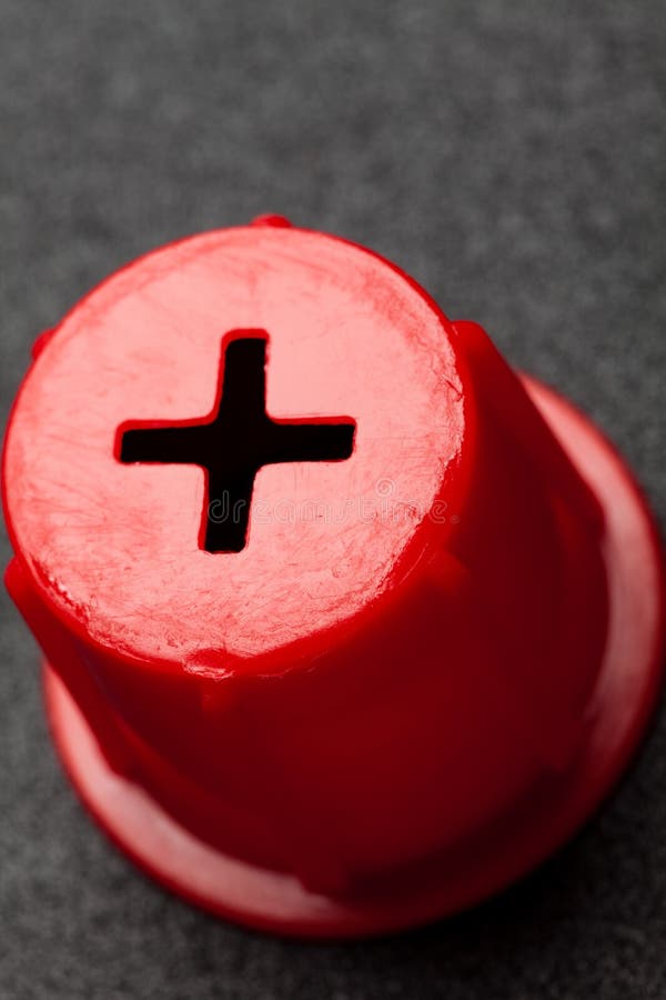 Red positive sign stock image. Image of close, connection - 187042237