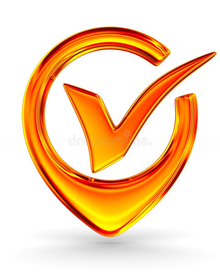 Symbol Ok on White Background Stock Illustration - Illustration of ...